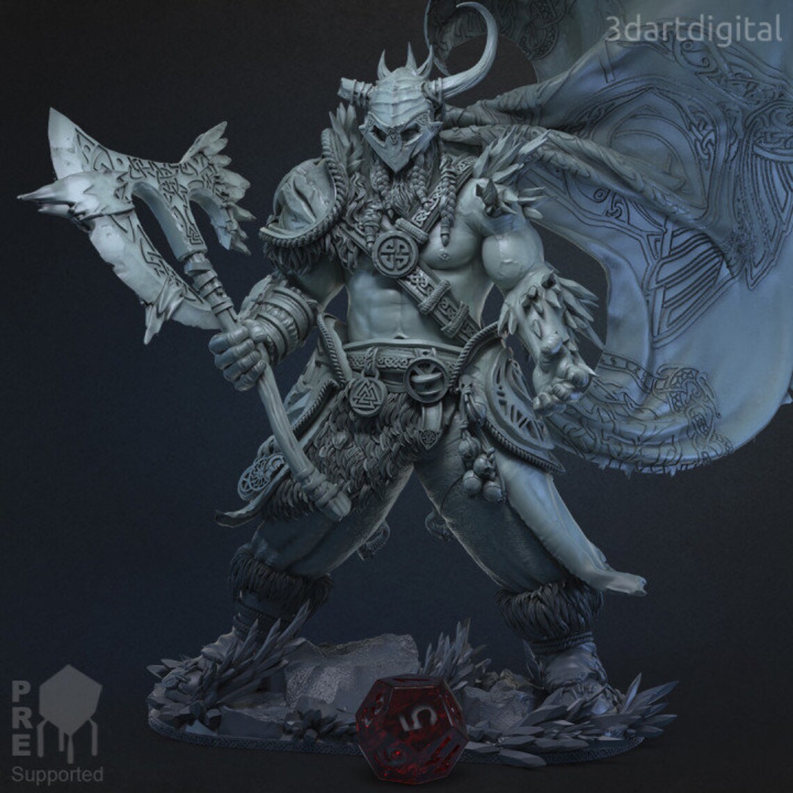 Frost Giant Unpainted Miniature - Etsy