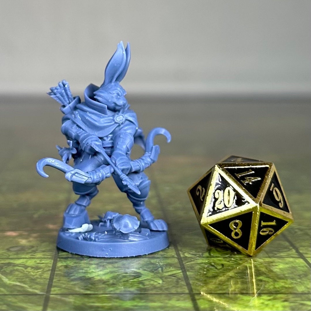 Rabbitfolk Ranger - Unpainted Miniature - Etsy
