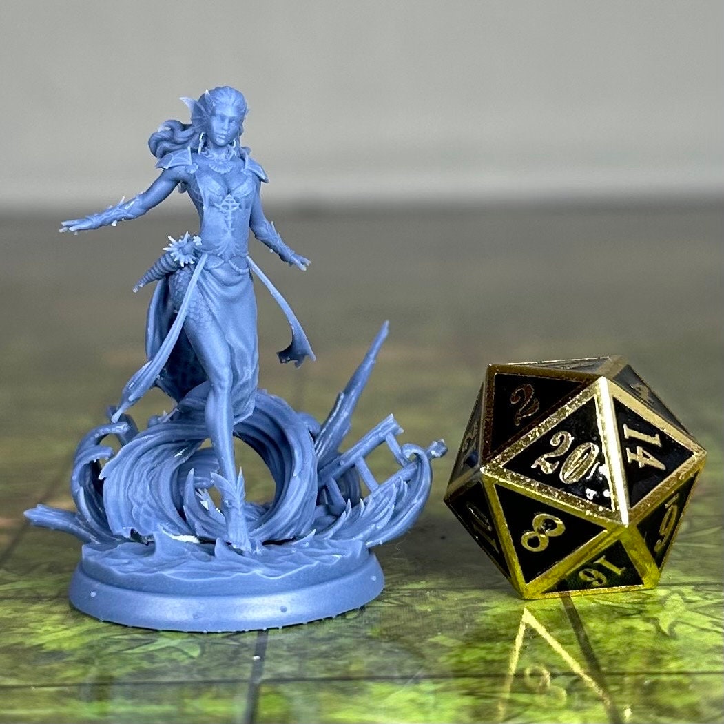Sodaya the Water Genasi - Into the Planes Set - Unpainted Miniature - Etsy