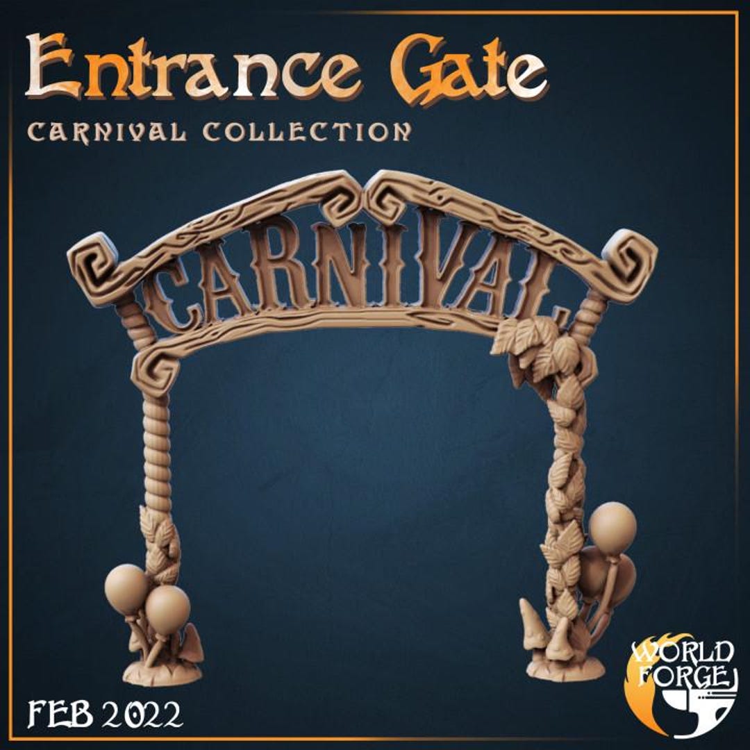 Carnival Entrance Gate - Mirthlight Carnival Collection - 32mm Scale ...
