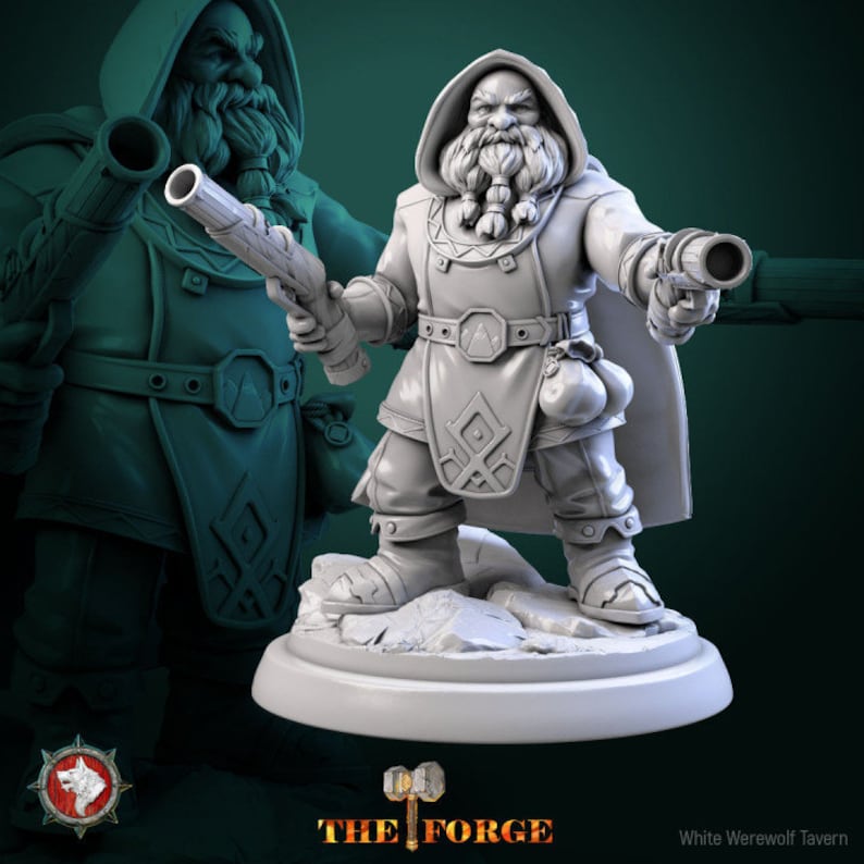 Dwarf Gunslingers - Unpainted Miniature - Etsy