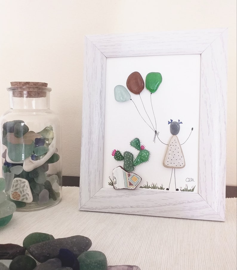 Sea Glass Decor Sea Glass Art Girl T Cdmediterraneo Etsy
