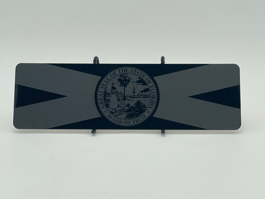 Golf Cart Florida Flag - Badge - Emblem - Lasser Etched- Ezgo Txt-rxv ...