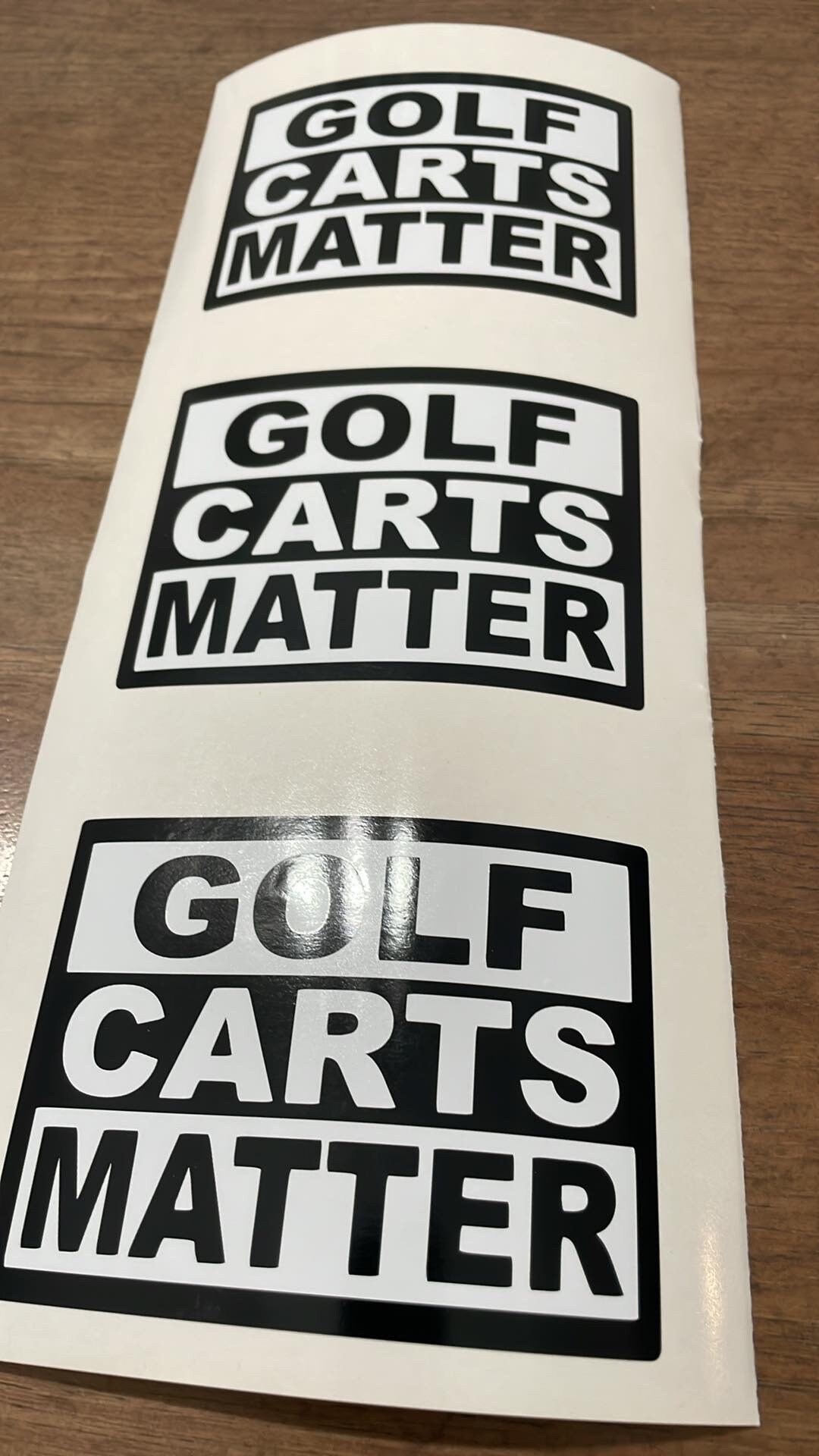Golf Carts Matter Decal- Golf Cart Decal/sticker - Etsy
