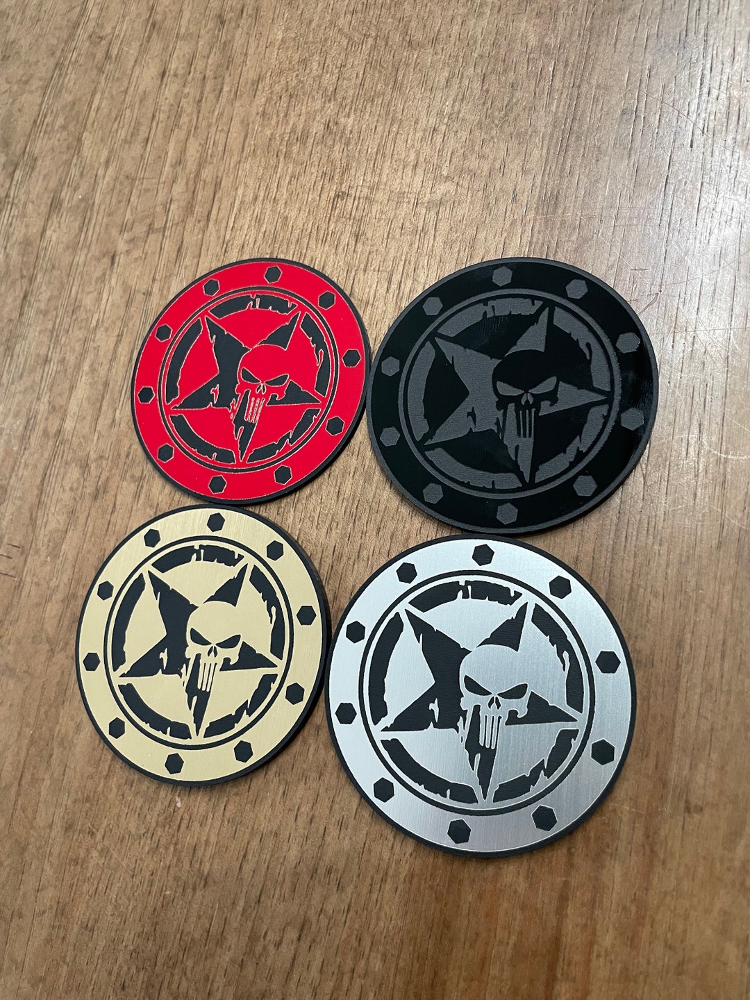 YAMAHA Golf Cart Badge- Punisher Design- Badge/emblem- Select Your Size ...