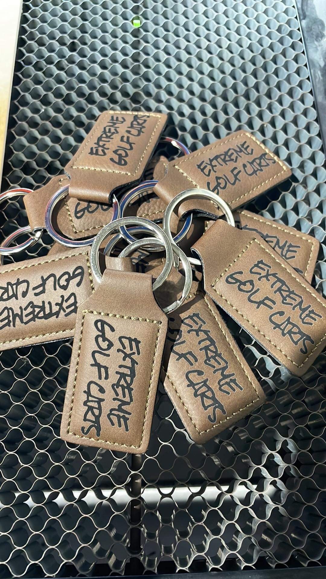Personalized Leather Keychain-groomsmen- Custom Laser Engraved Leather ...