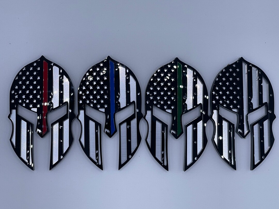 Spartan Helmet Truck Badge or Emblem- Golf Cart Badge/emblem- Redline ...