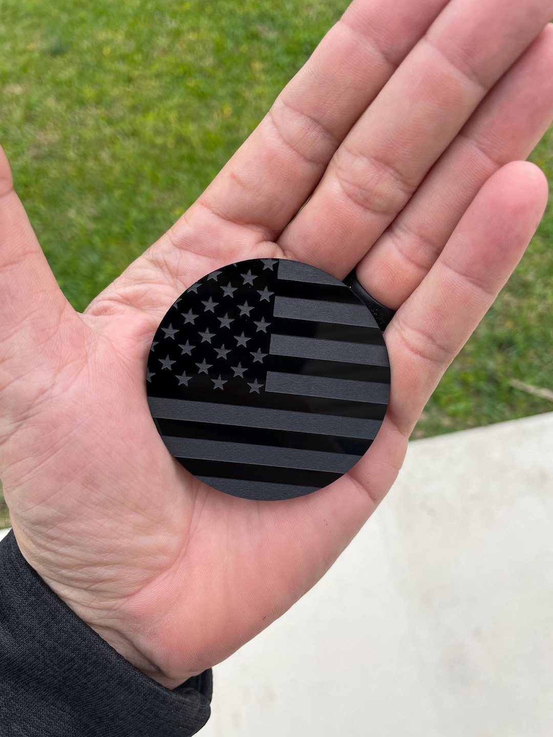 YAMAHA Golf Cart Badge- American Flag Emblem -select Your Size- 1/8 ...