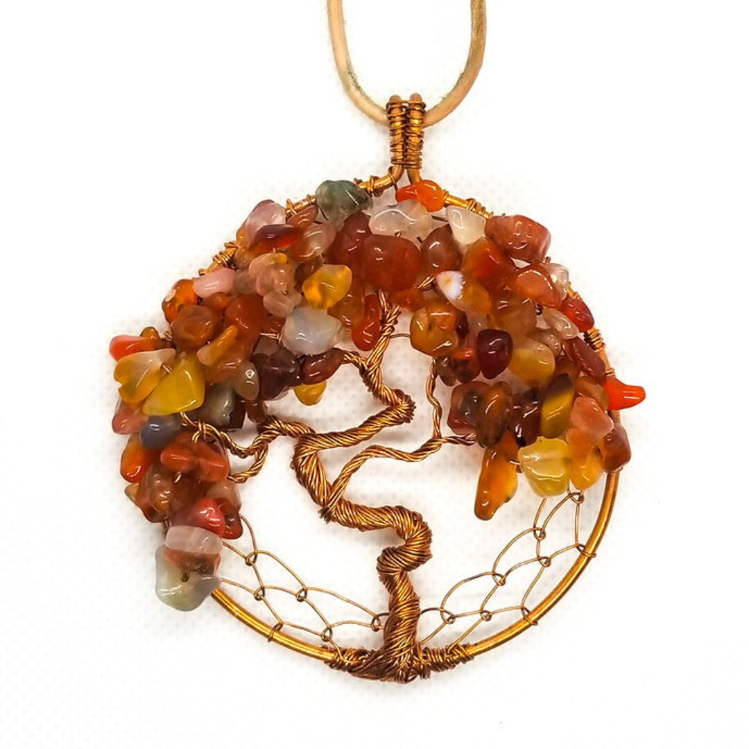 Kupfer drahtgewickelt Baum des Lebens Traumfänger Anhänger - Etsy Österreich