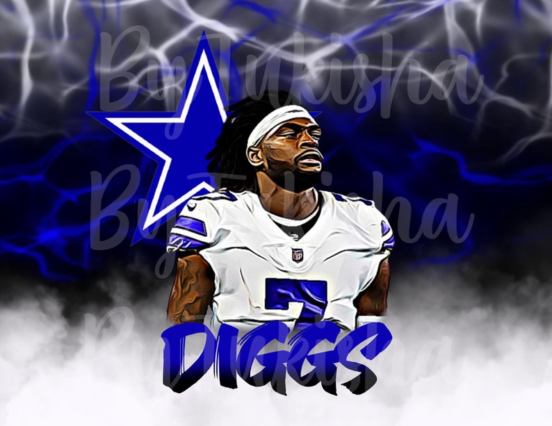 Dallas Cowboys/ Diggs 7/ Digital Copy/ | Etsy