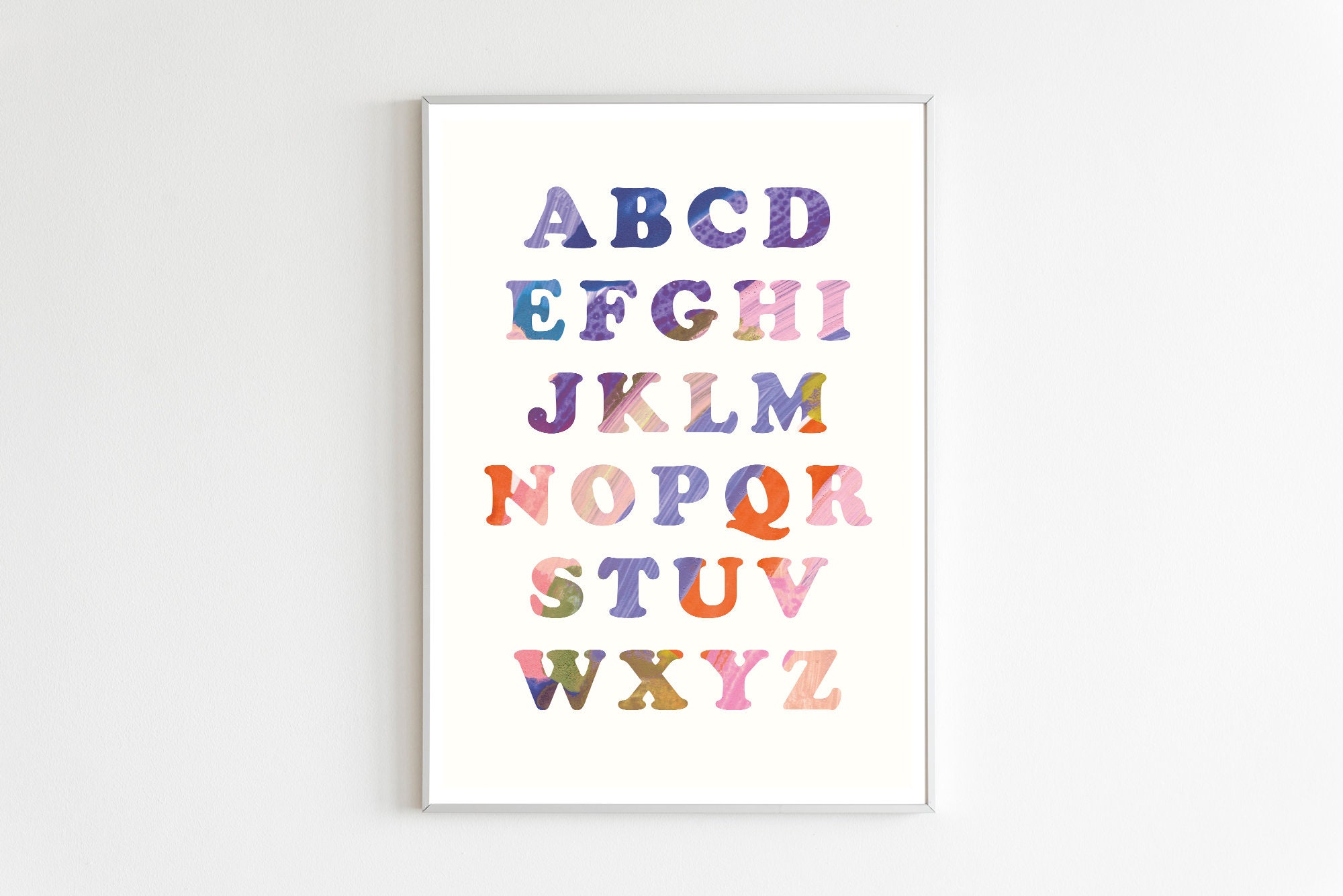 Alphabet Poster ABC Poster ABC Wall Art ABC Wall Decor Kids Room Wall ...