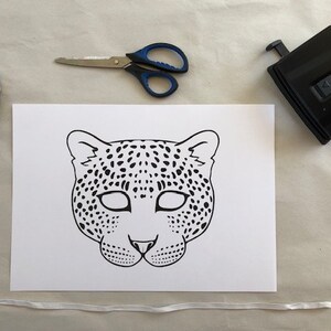 Printable Wild Cat Masks PDF Png | Wild Animal Party Masks - Etsy