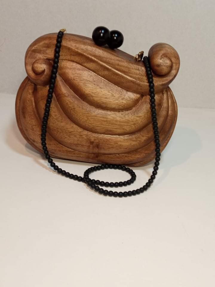 Wood Bag/ Wood Clutch/wooden Shoulder Bag/handmade Bag/wood Purse/ Gift ...