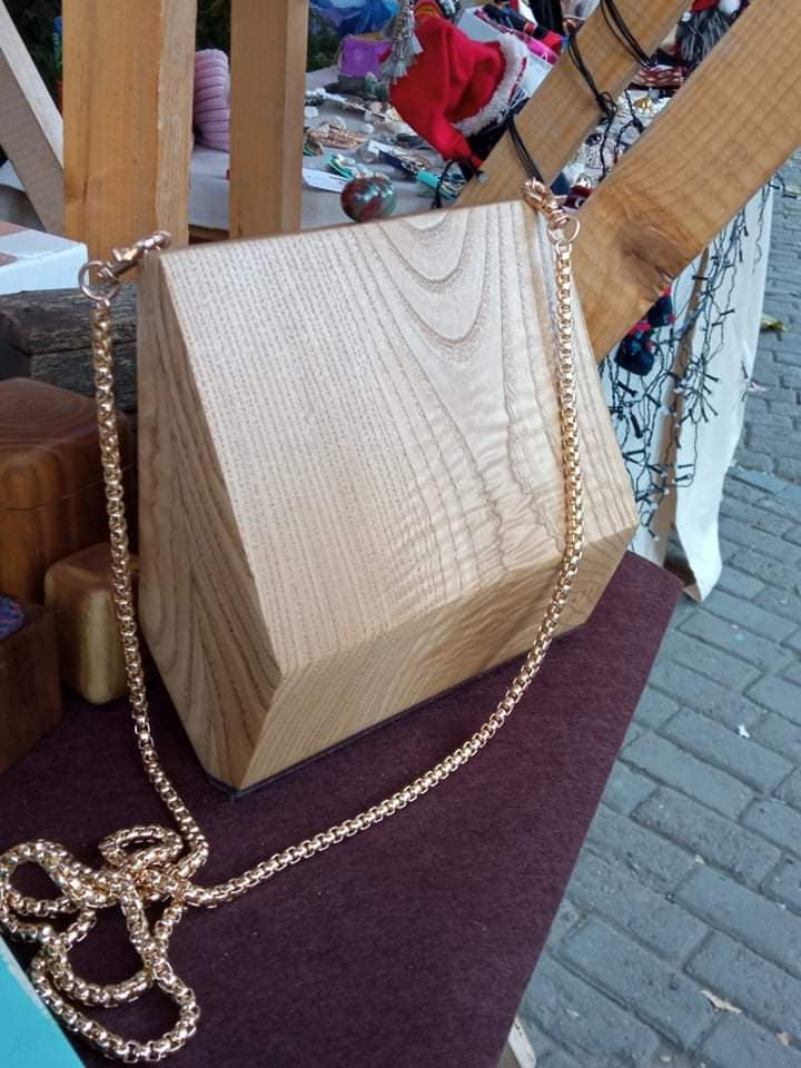 Wood Bag/ Wood Clutch/ Wood Purse/ Vintage Bag/ Elegant Wooden Handbag ...