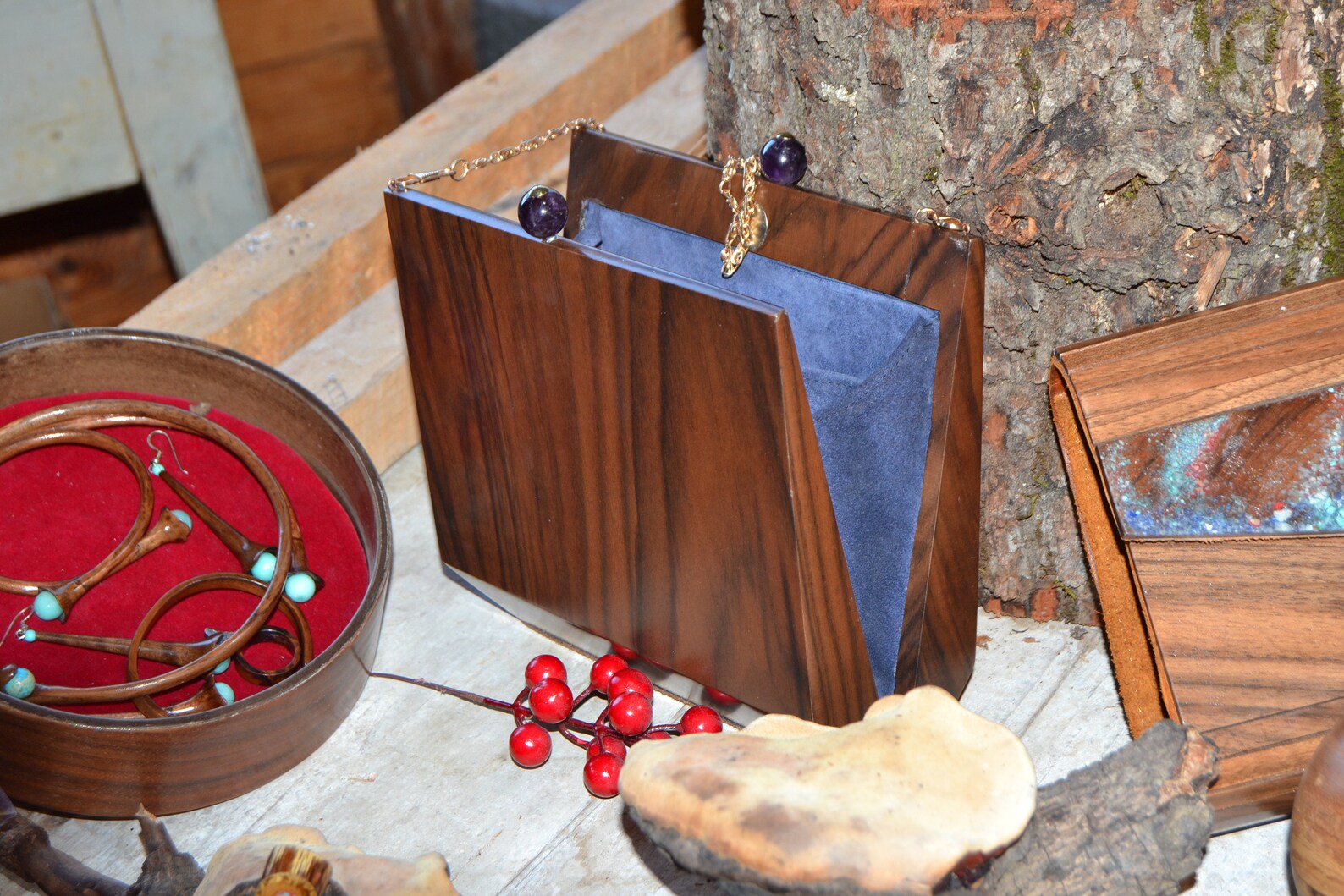 Wood bag/ wood clutch/wooden shoulder bag/handmade bag/wood | Etsy