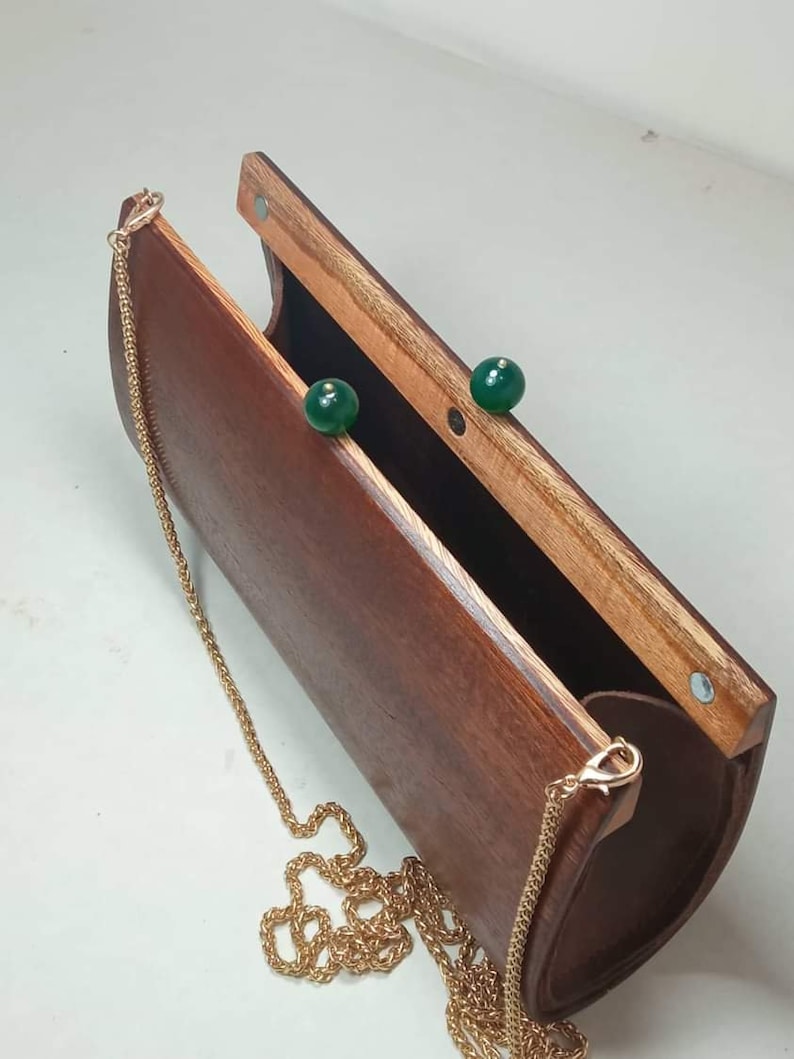 Wood Bag/ Wood Clutch/wooden Shoulder Bag/handmade Bag/wood Purse/ Gift ...
