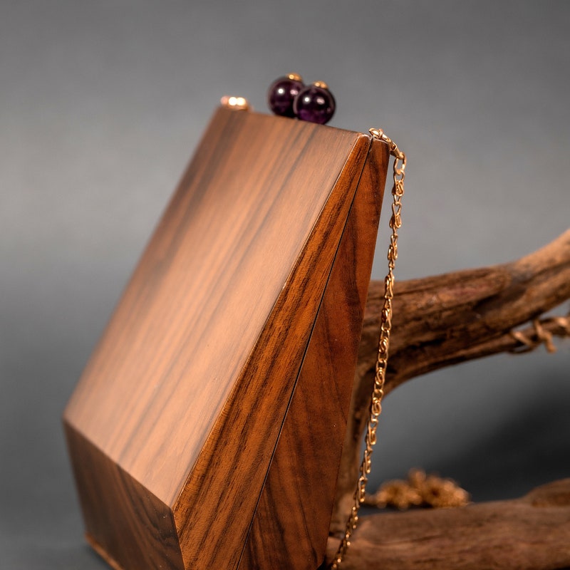 Wood Clutch - Etsy