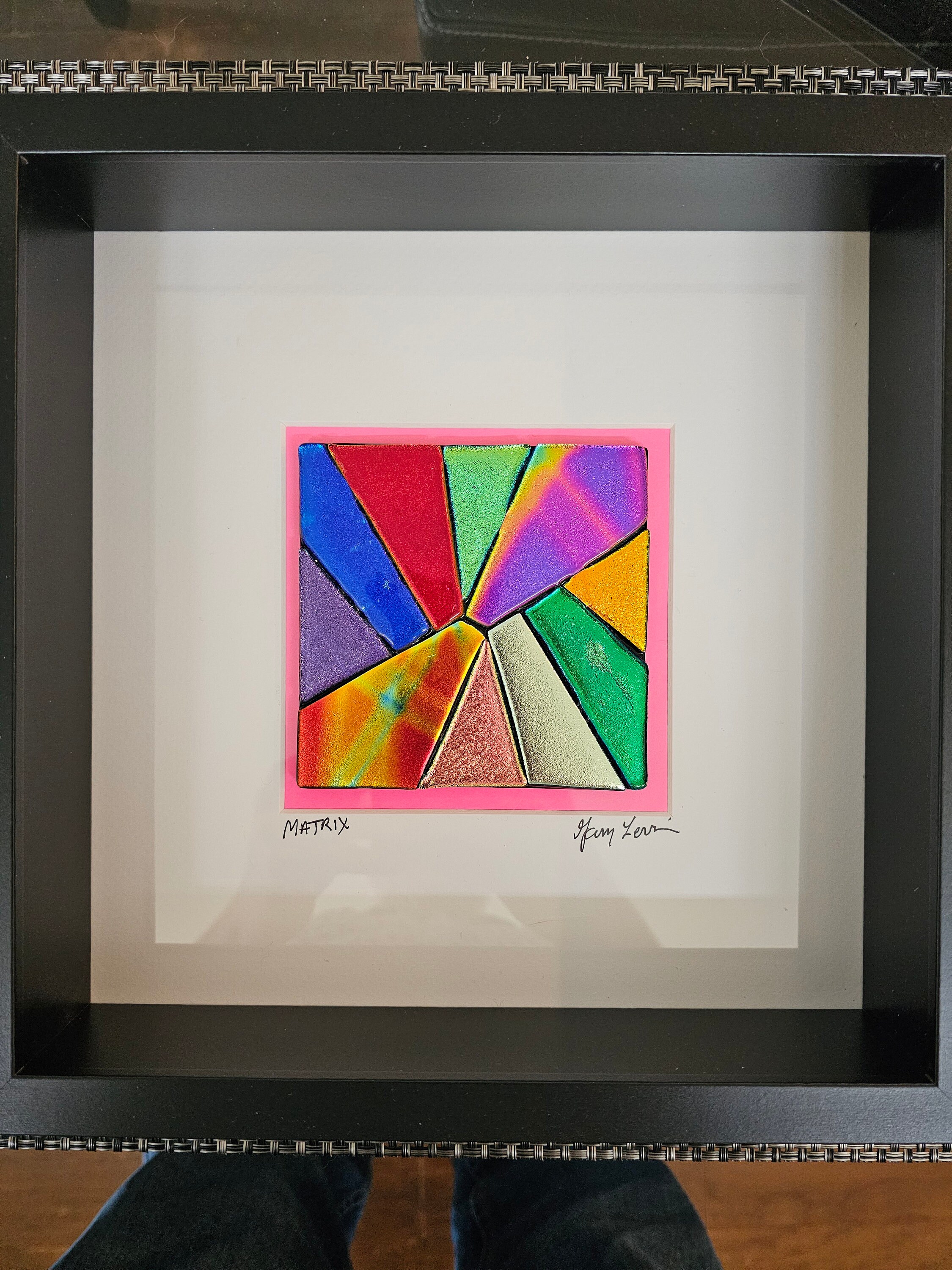 Multicolor Dichroic Glass Wall Art "matrix" by Gary Levin Glass # ...