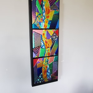 3 Piece Triptych Fused Glass Wall Art - Etsy