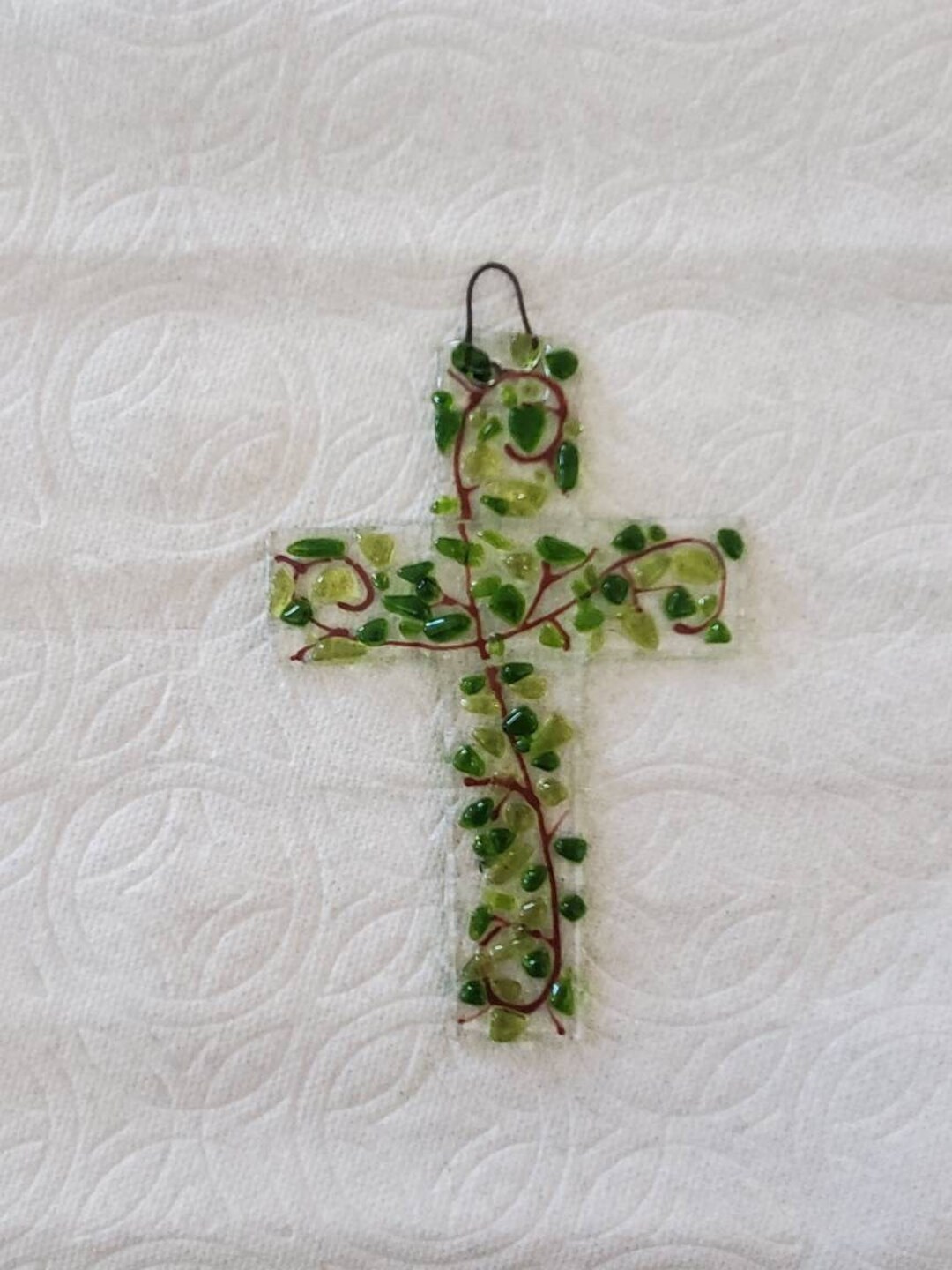 Green Vine Cross. - Etsy