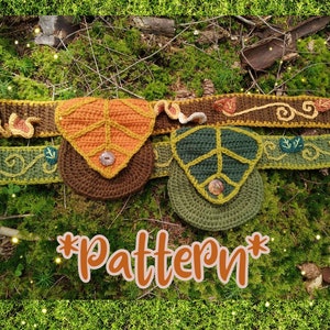 Enchanted Woodland Belt, Leaf Pouch, Forest Fashion, Elven, Cosplay ...