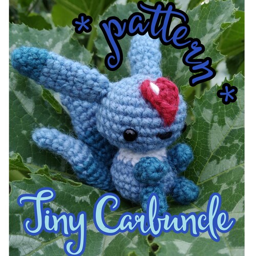 Crochet Pattern Arcanist's Carbuncle final Fantasy XIV | Etsy