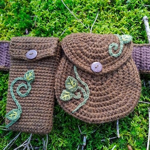 Foraging Druid Belt, Fantasy Accessory, Cosplay, Herbalist Bag, Forest ...