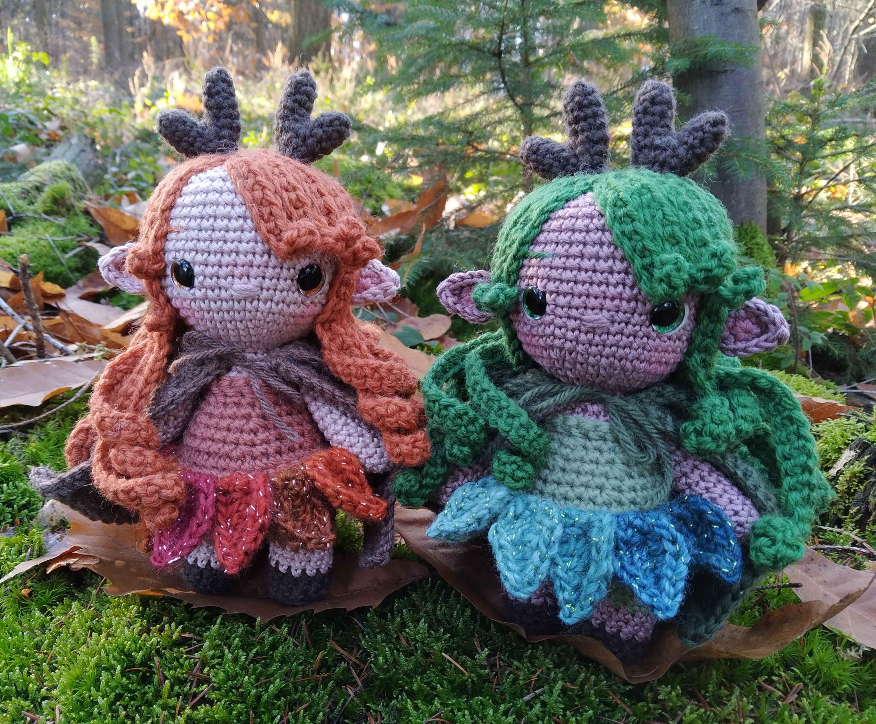 Forest Elf, Druid, Dryad, Deer, Amigurumi, Forestcore, Crochet Pattern ...