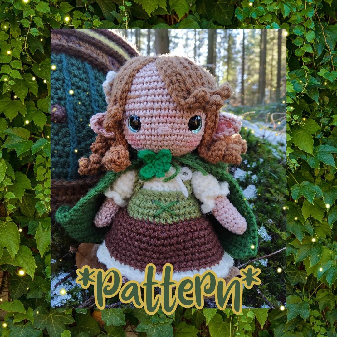 Halfling Girl, Fantasy Amigurumi, Pretty Doll, Medieval Tavern Barmaid ...