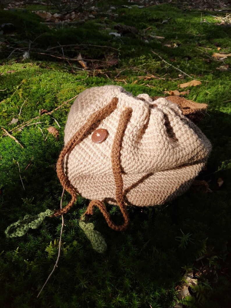 Acorn Backpack, Foraging Bag, Forest Fashion, Fantasy, Cosplay, Nature ...