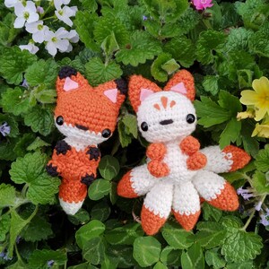 Tiny Fox and Kitsune, Crochet Pattern (US, FR) - Etsy