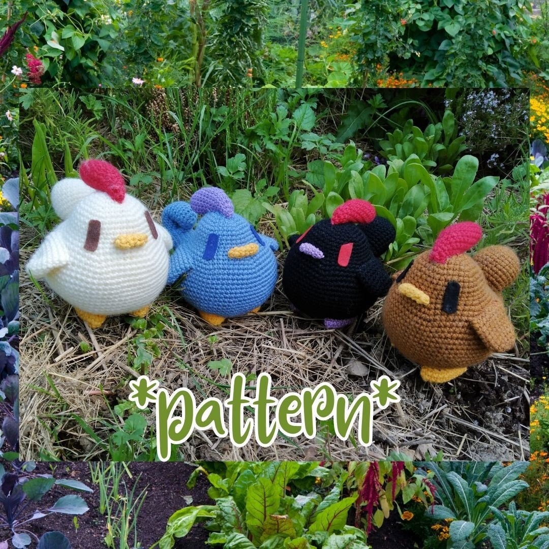 Amigurumi Chicken, Crochet Pattern (US, FR) - Etsy