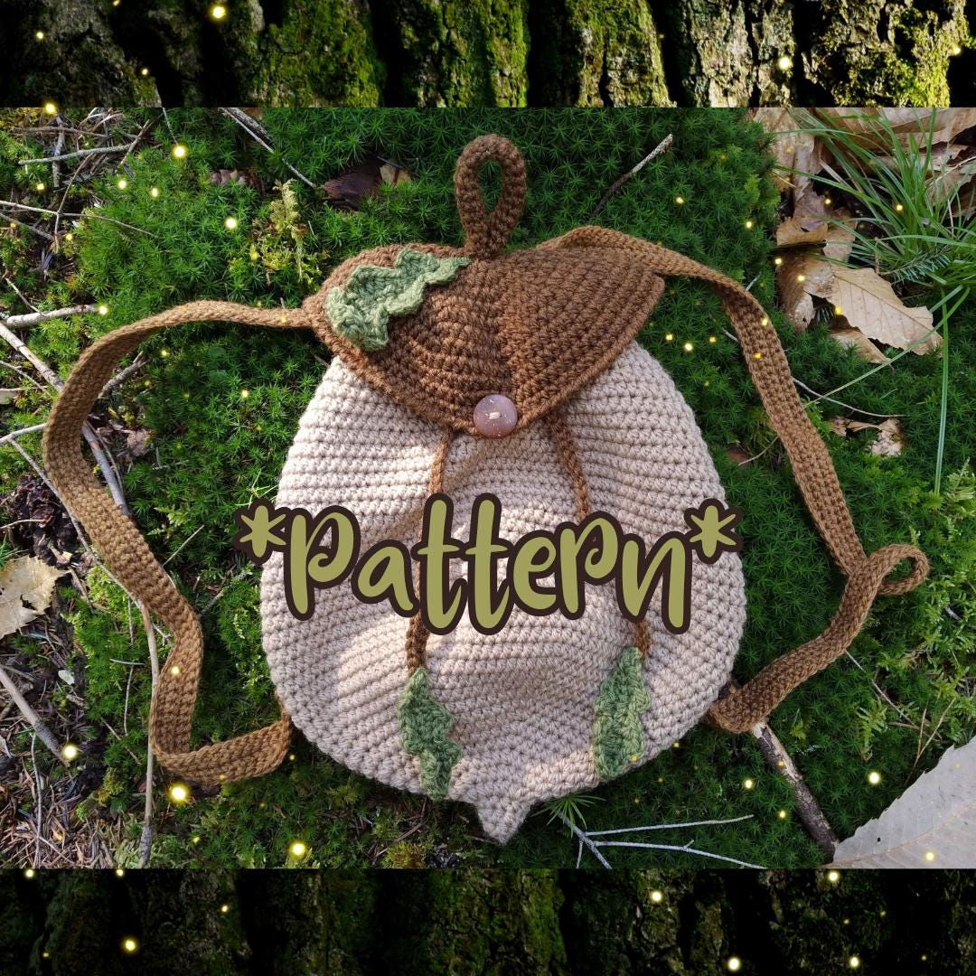 Acorn Backpack, Foraging Bag, Forest Fashion, Fantasy, Cosplay, Nature ...