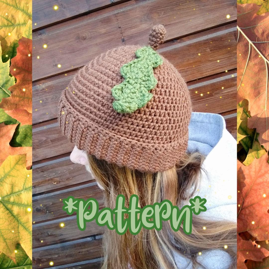 Acorn Beanie, Oak Leaf, Squirrel, Autumn Fashion, Winter, Nature ...