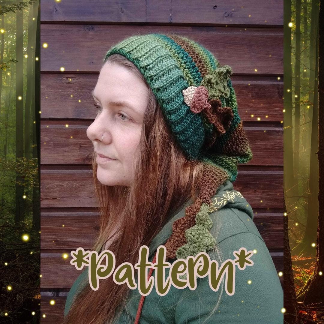 Druid Beanie, Pixie, Elf, Cosplay, Fantasy, Acorn, Oak, Forestcore ...