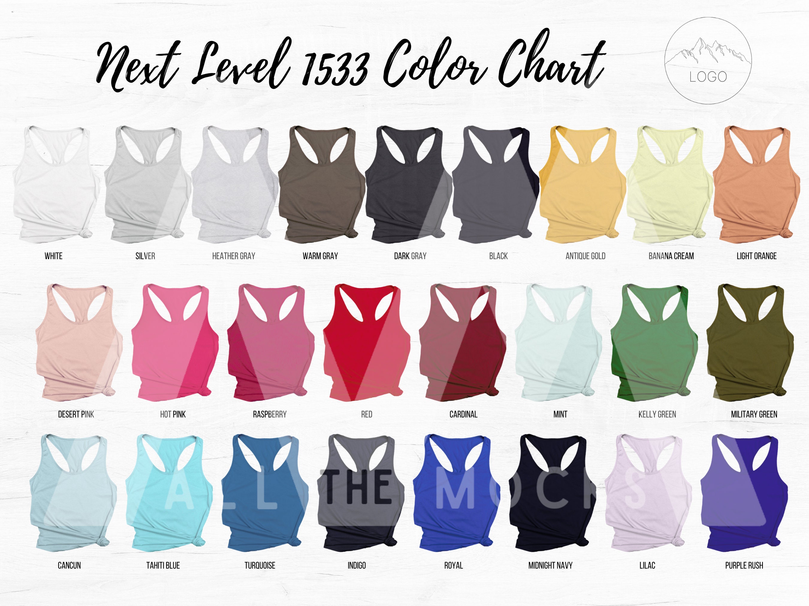 Next Level 1533 Color Chart Bundle | Digital File Color Charts Next ...