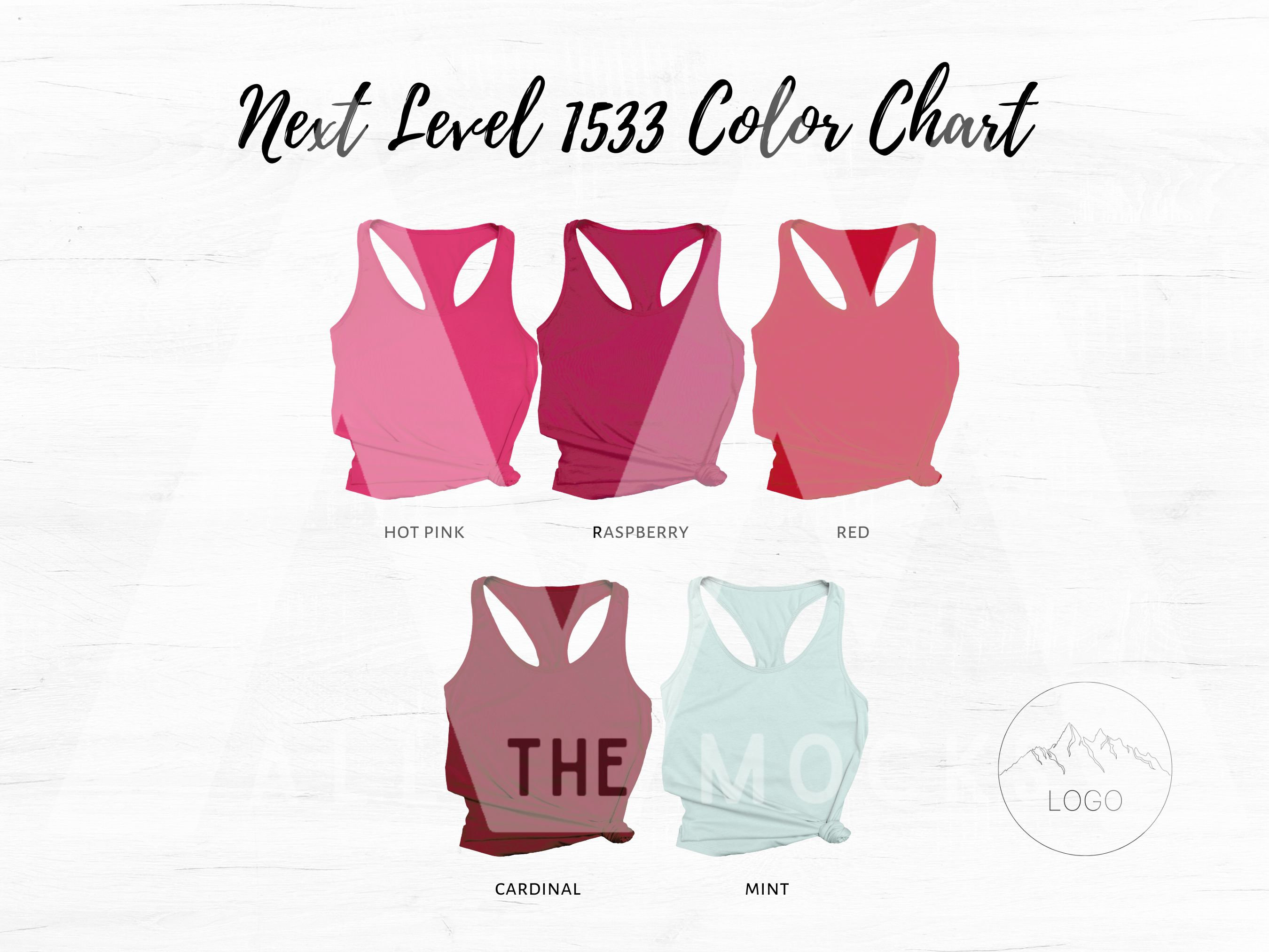 Next Level 1533 Color Chart Digital File Color Chart for Next Level ...