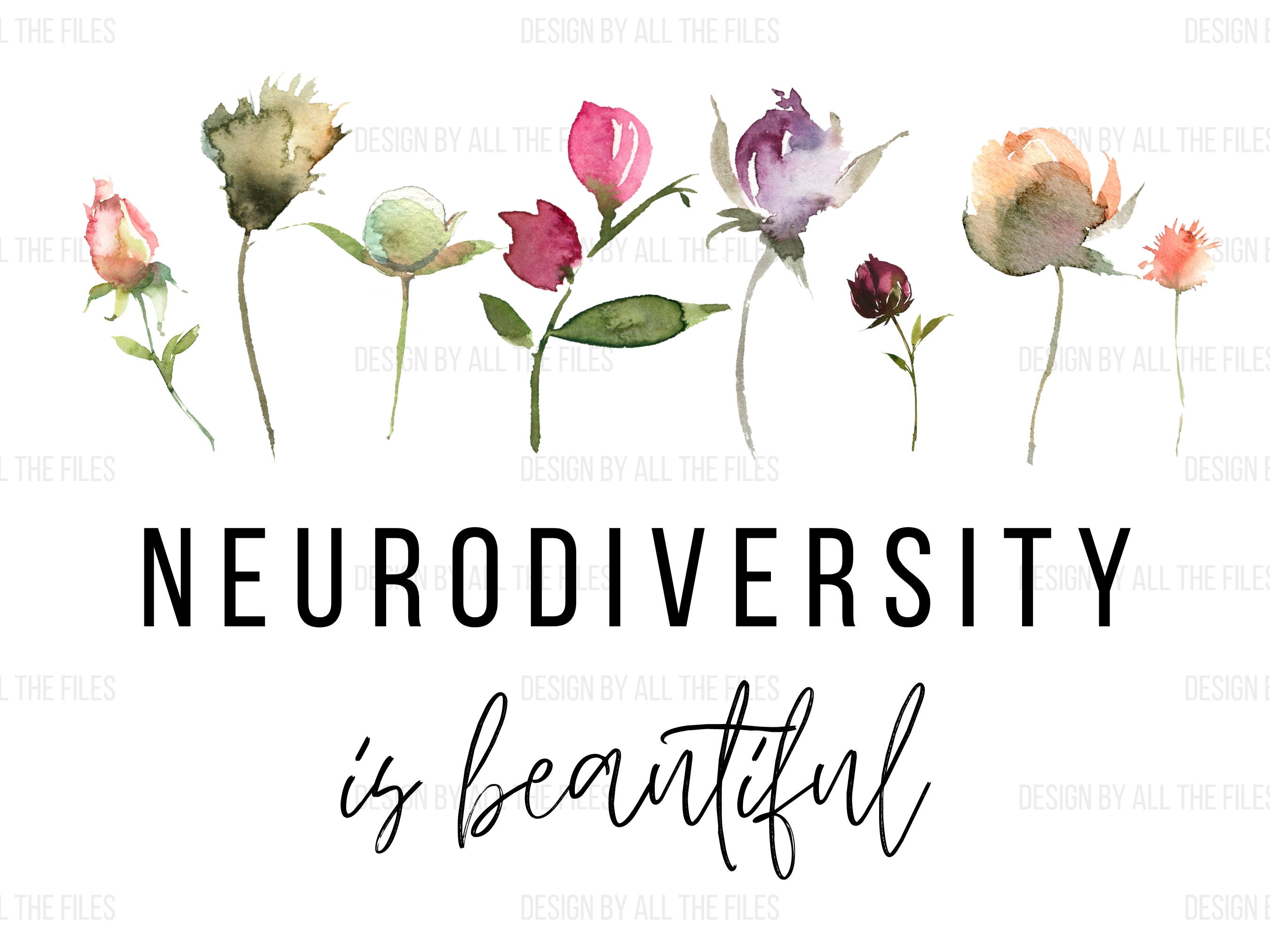 Neurodiversity is Beautiful PNG | Neurodiversity Digital Files ...