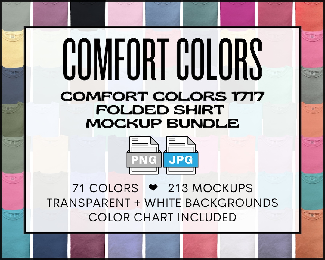 Comfort Colors 1717 Mockup | Comfort Colors Mockup Bundle | Comfort ...