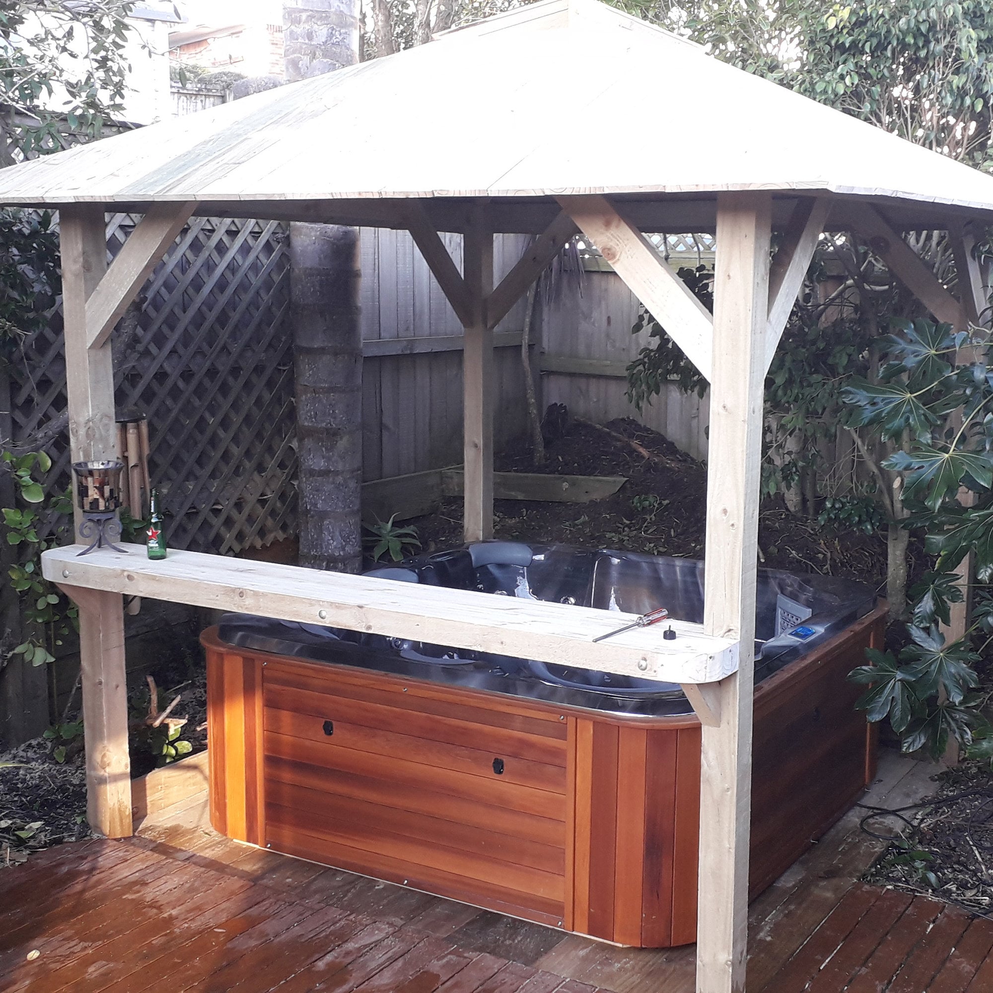 Plans How to Make a Wood Spa Gazebo - Etsy