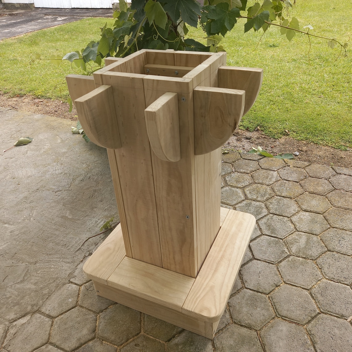 DIY Outdoor Bar Table Plans: 33" Square Wood Leaner (PDF) - Etsy