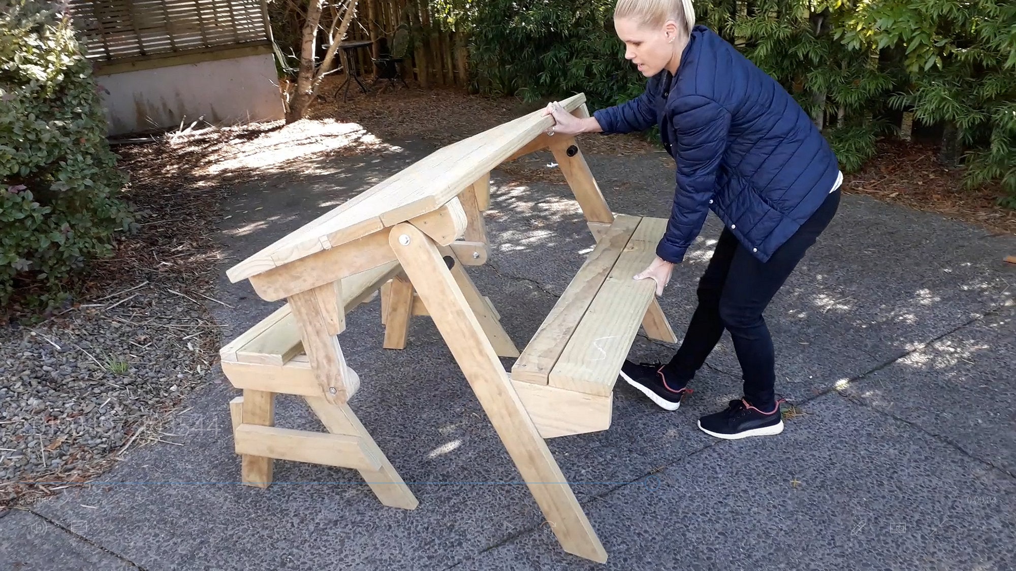 Folding Picnic Table to Bench Plans - Etsy