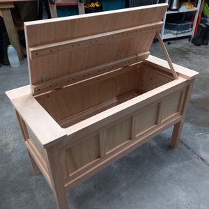 Build Plans for an Entryway Hall Stand With Lidded Storage Bench - Your ...