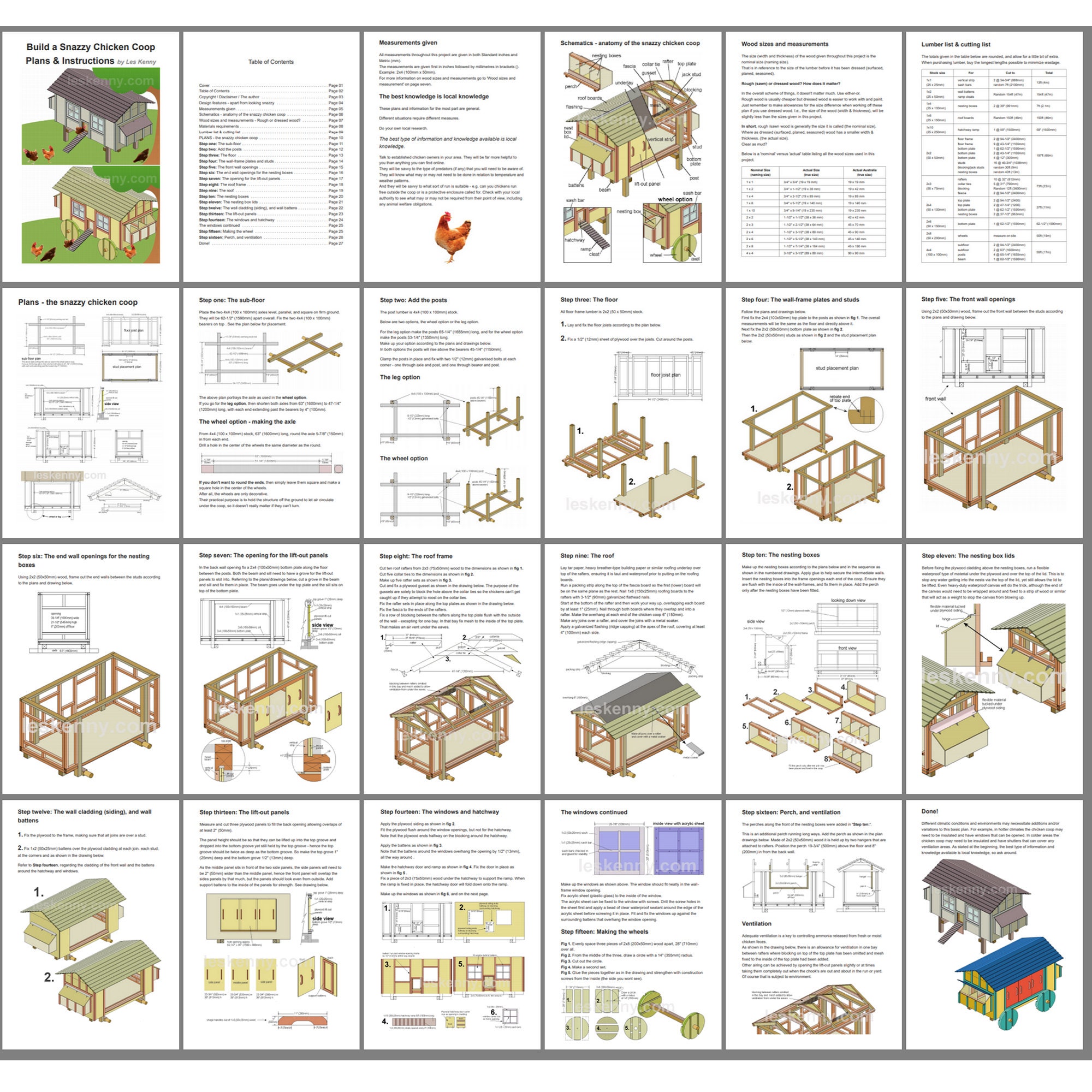 Plans to Build a Snazzy Chicken Coop - Etsy