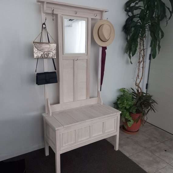Build Plans for an Entryway Hall Stand With Lidded Storage Bench Your Ultimate DIY Project Etsy