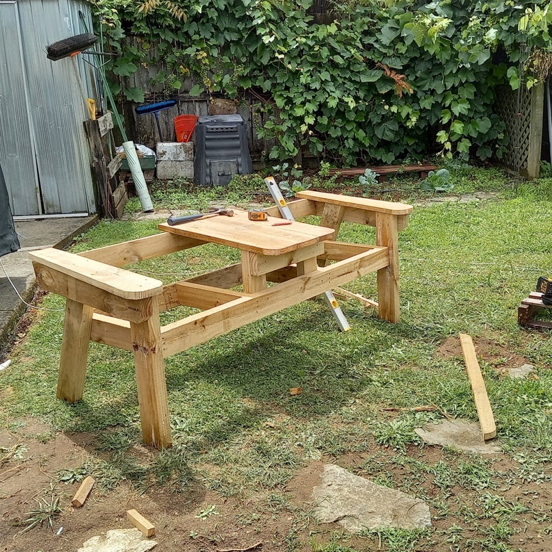 Build Plans for a Sturdy Wooden Companion Bench Seat With a - Etsy