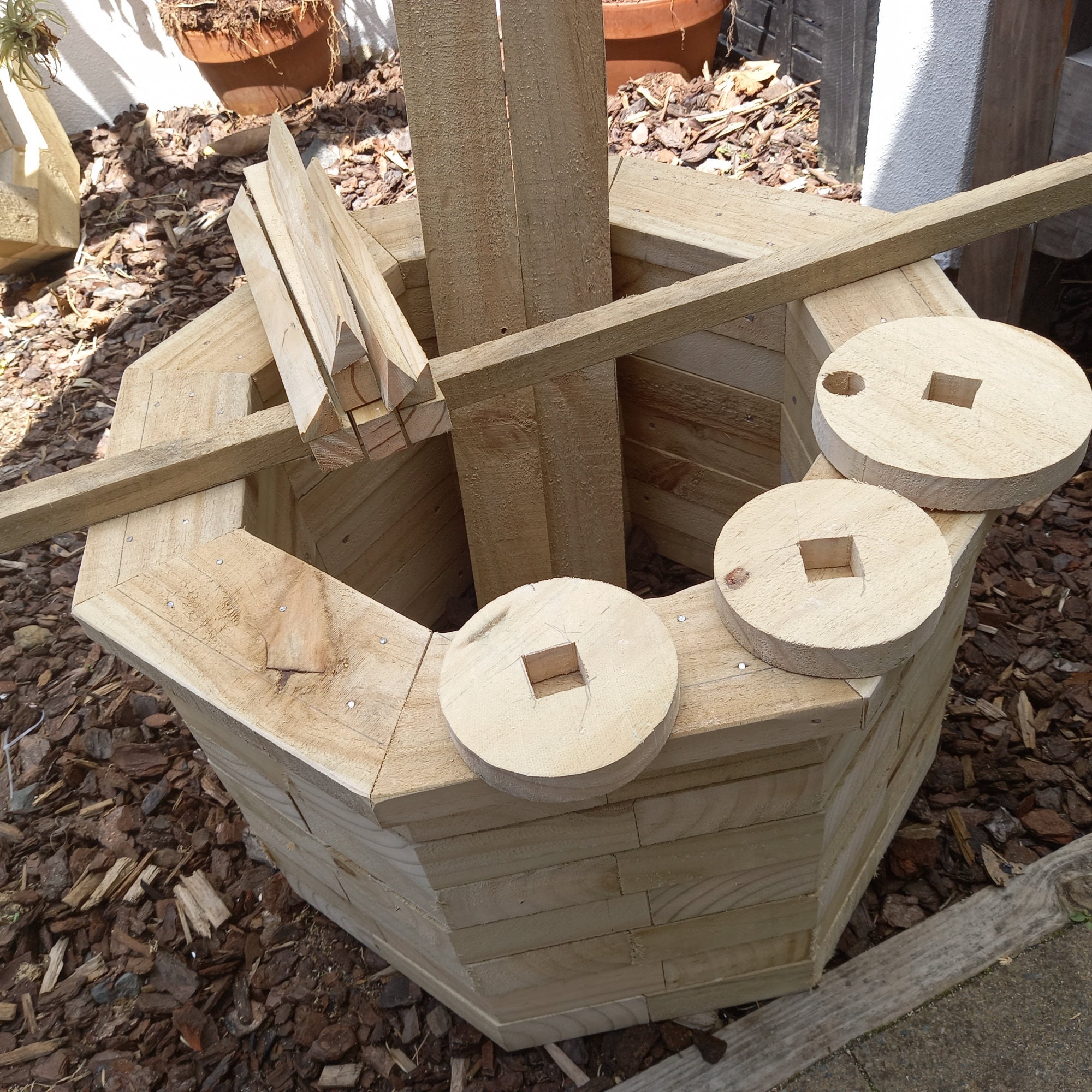 How to Build a 4ft 1200mm Wooden Wishing Well With Winding - Etsy