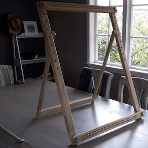 How to Make an Adjustable Tapestry Frame Loom for Weaving - Etsy
