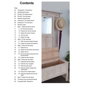 Build Plans for an Entryway Hall Stand With Lidded Storage Bench - Your ...