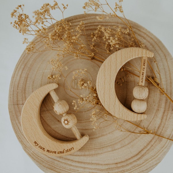 Wooden Rattle - Etsy